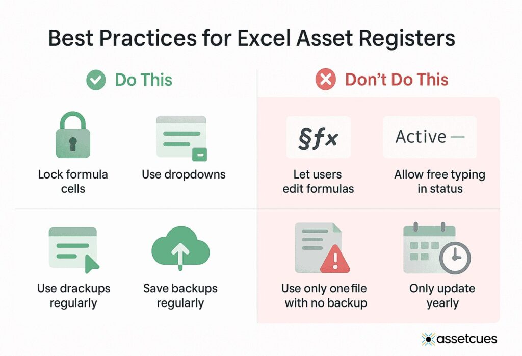 Asset Register Examples: Excel Template & Example Guide - AssetCues ...